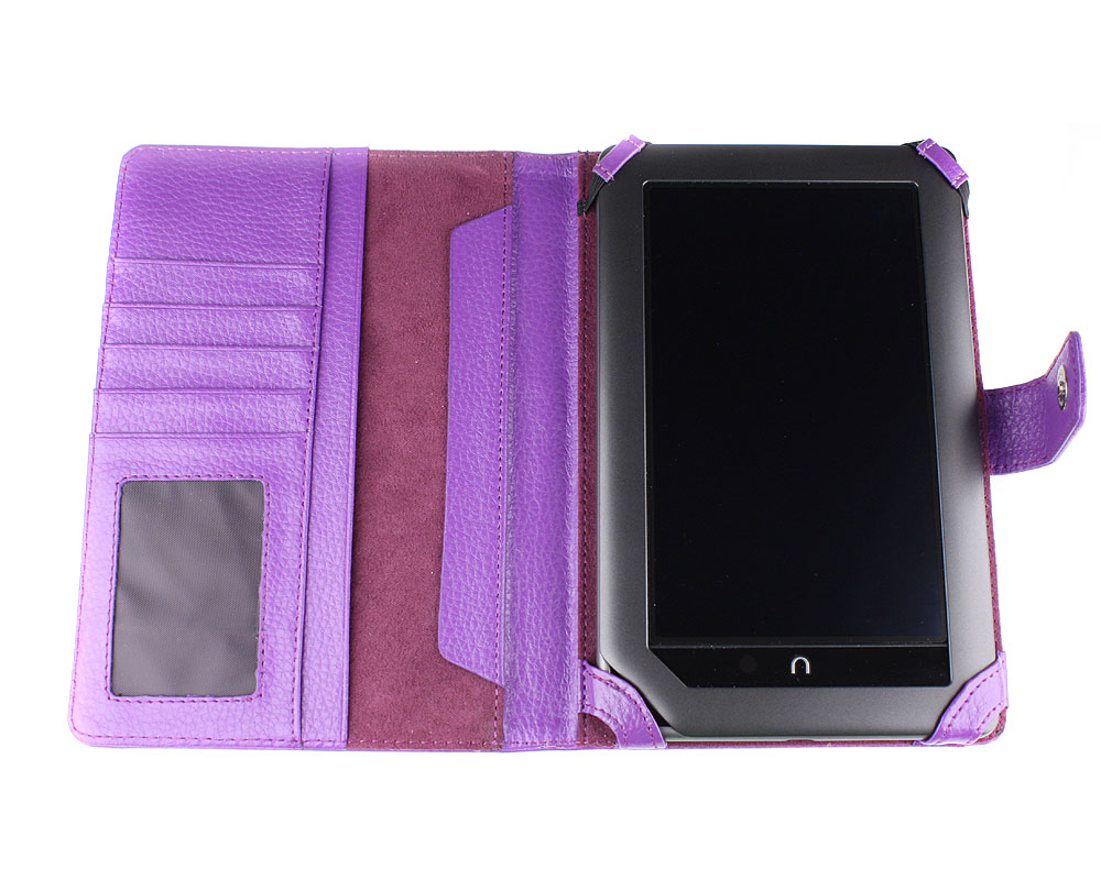 Genuine Leather Case Cover Nook Color NookColor Purple | eBay