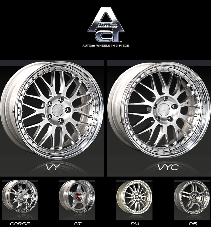 Auto Art Custom 3 Piece Wheels- You Choose Your Colour, Offset And Size ...